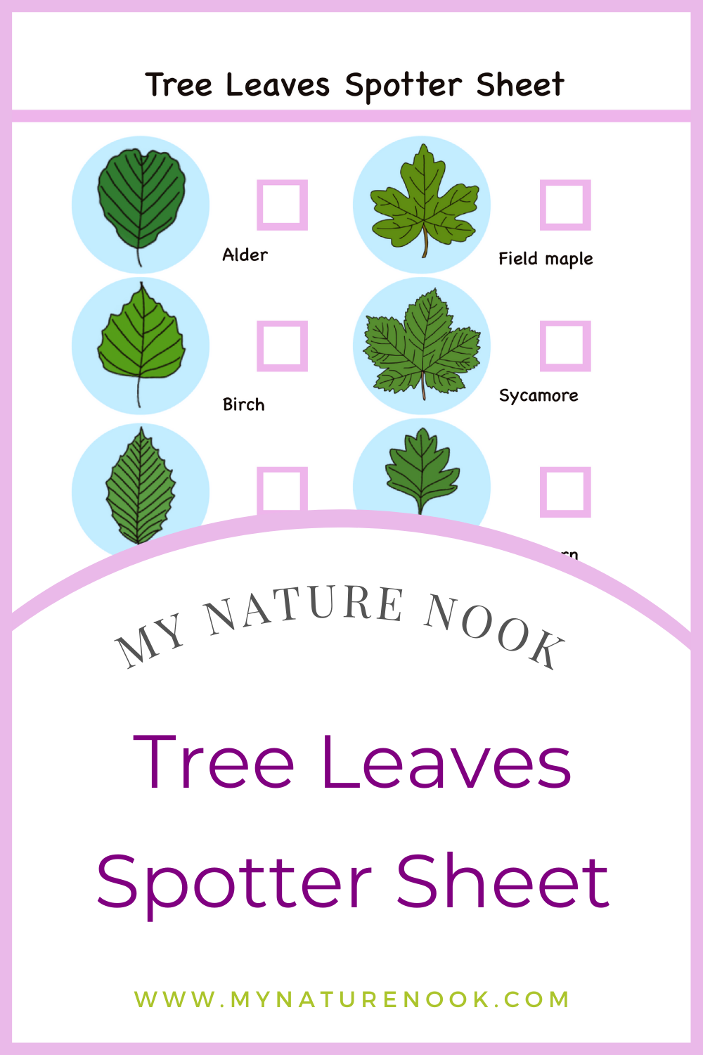 Tree Leaves Spotter - My Nature Nook